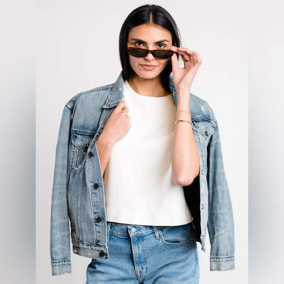 Able | Jackets & Coats | Able Merly Jacket Original Wash Denim Jacket ...
